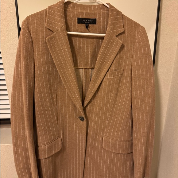 rag & bone | Jackets & Coats | Rag Bone Brown Pinstripe Blazer | Poshmark